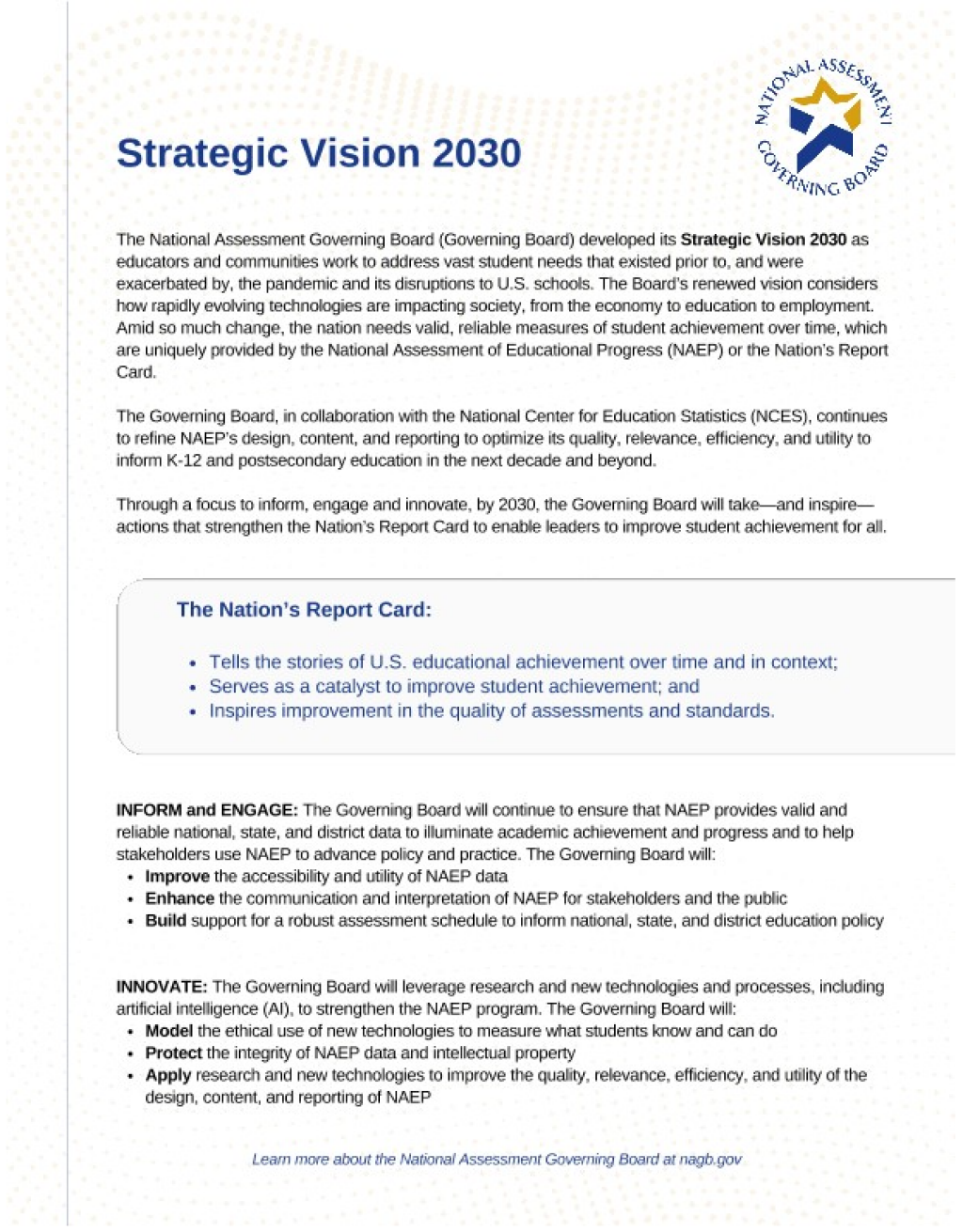 Strategic Vision