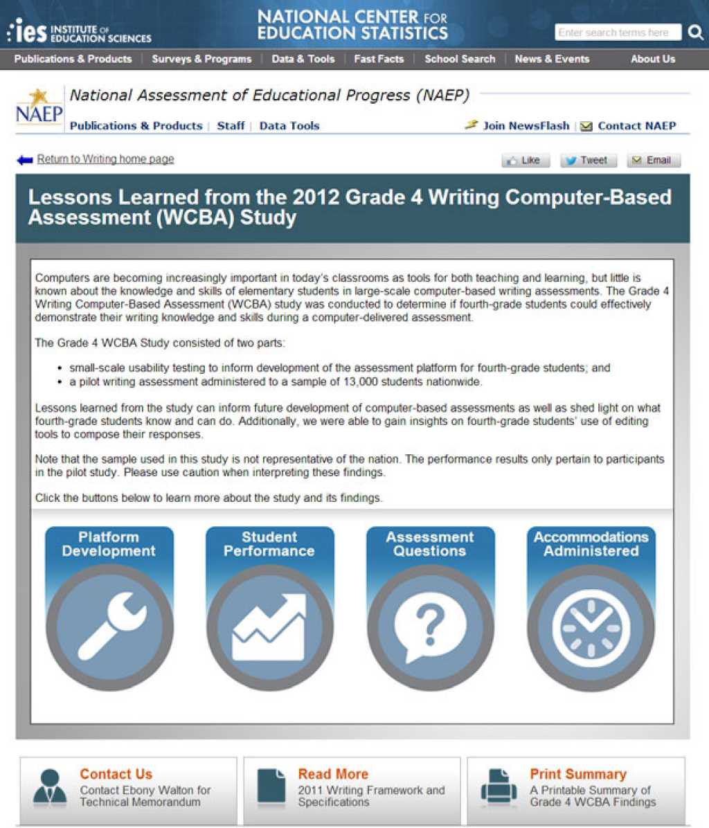 NAEP Writing NAEP Writing